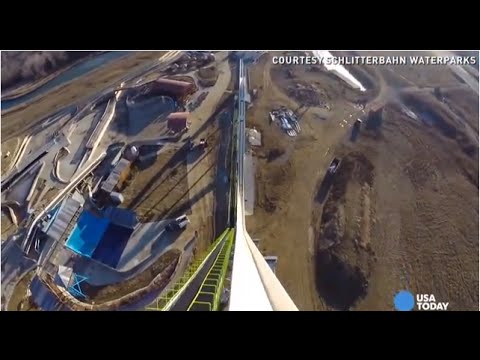 Verruckt is officially the world's tallest waterslide - YouTube