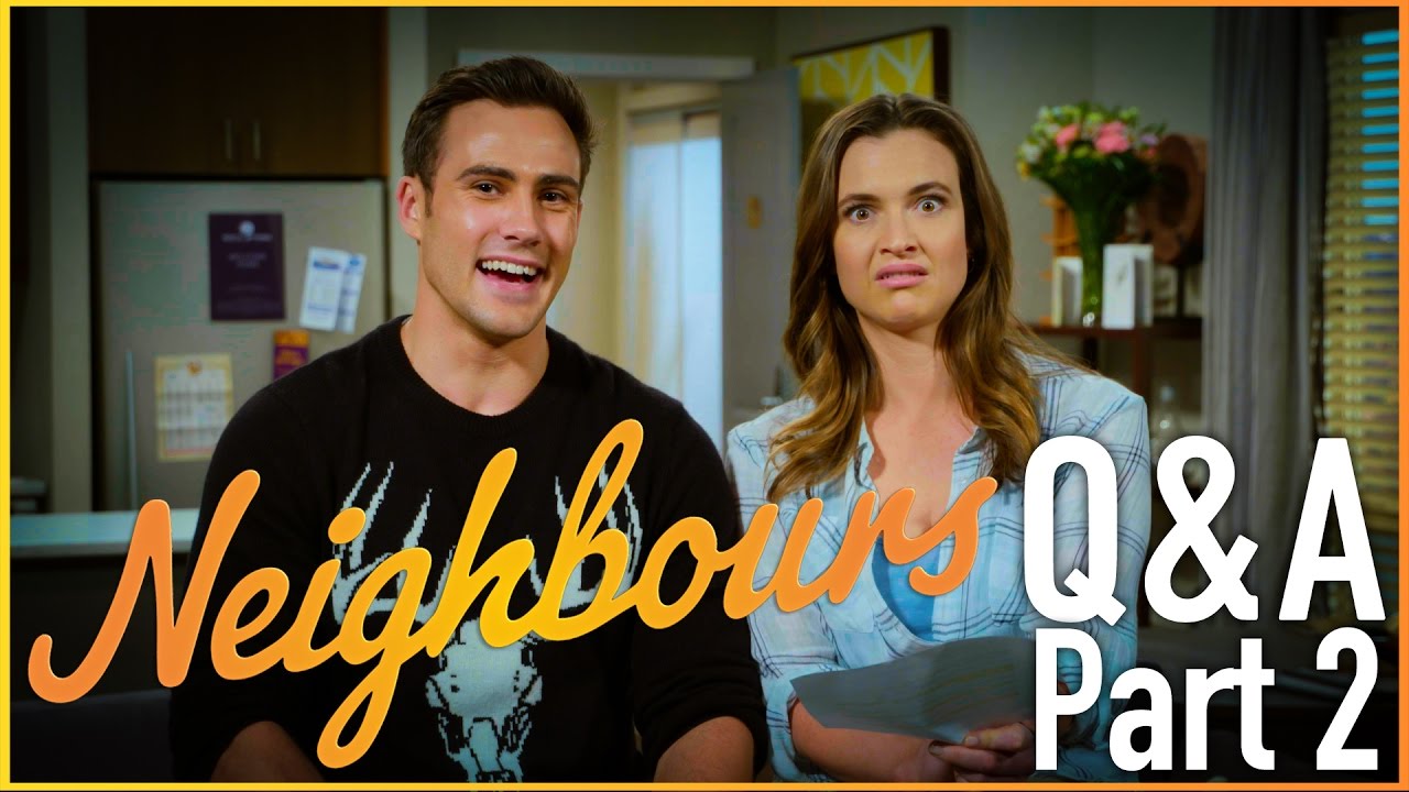 Neighbours Q&A - Matt Wilson (Aaron Brennan) & Zoe Cramond (Amy ...