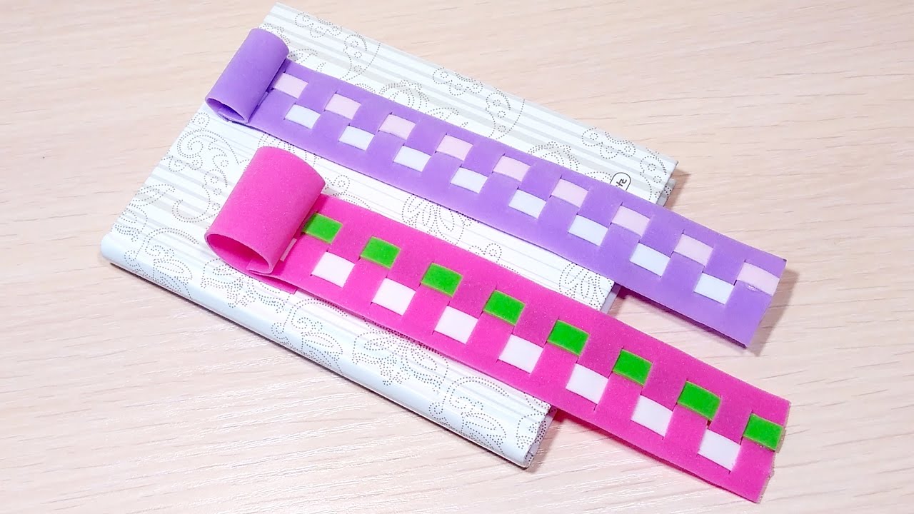 Easy to do bookmark with foam and paper . 🎒 Back to school ideas. DIY ...