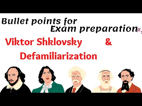 Viktor Shklovsky | Defamiliarization | Art as device - YouTube
