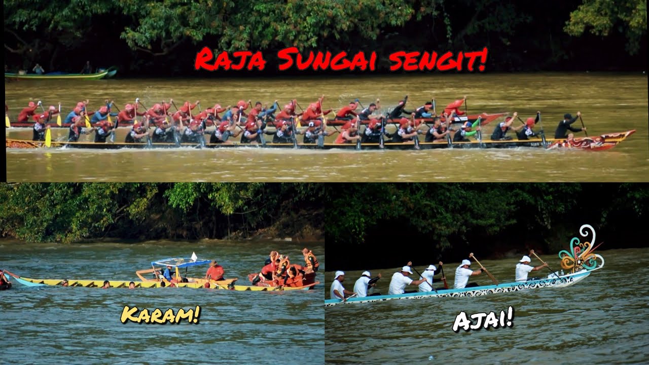 Pertandingan Lumba Perahu Kayuh 2023 - YouTube