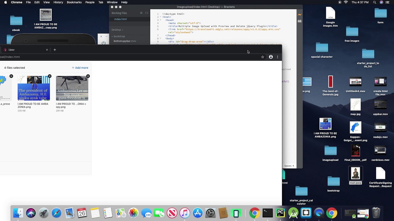 HOW TO UPLOAD MULTIPLE IMAGES WITH JAVASCRIPT - YouTube