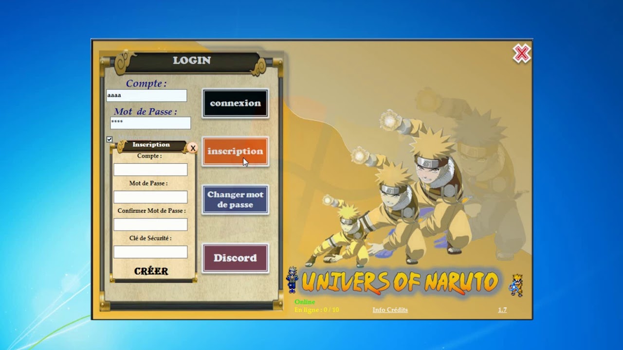 Univers Of Naruto : présentation des interfaces - YouTube