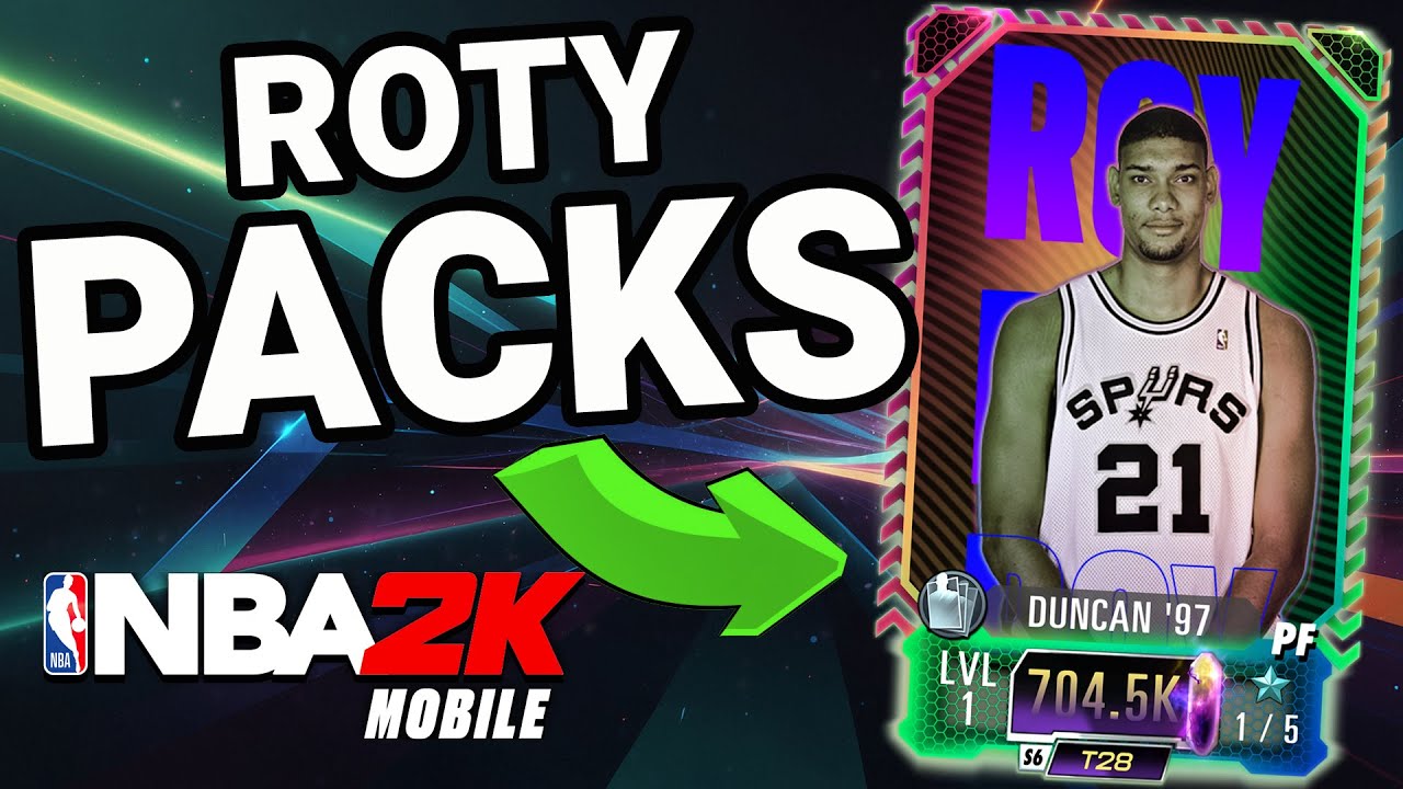 EPIC ROTY Pack Opening For TIM DUNCAN In NBA 2K Mobile - YouTube
