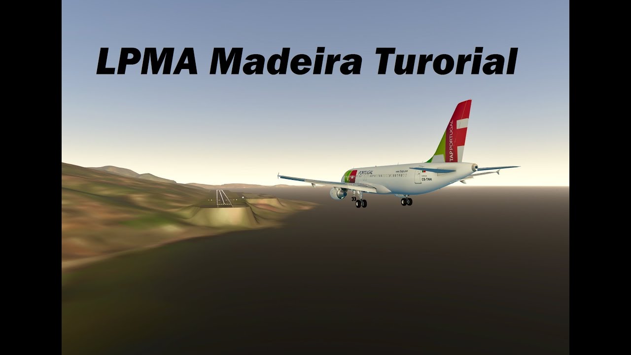 Landing at runway 5 LPMA Tutorial - YouTube