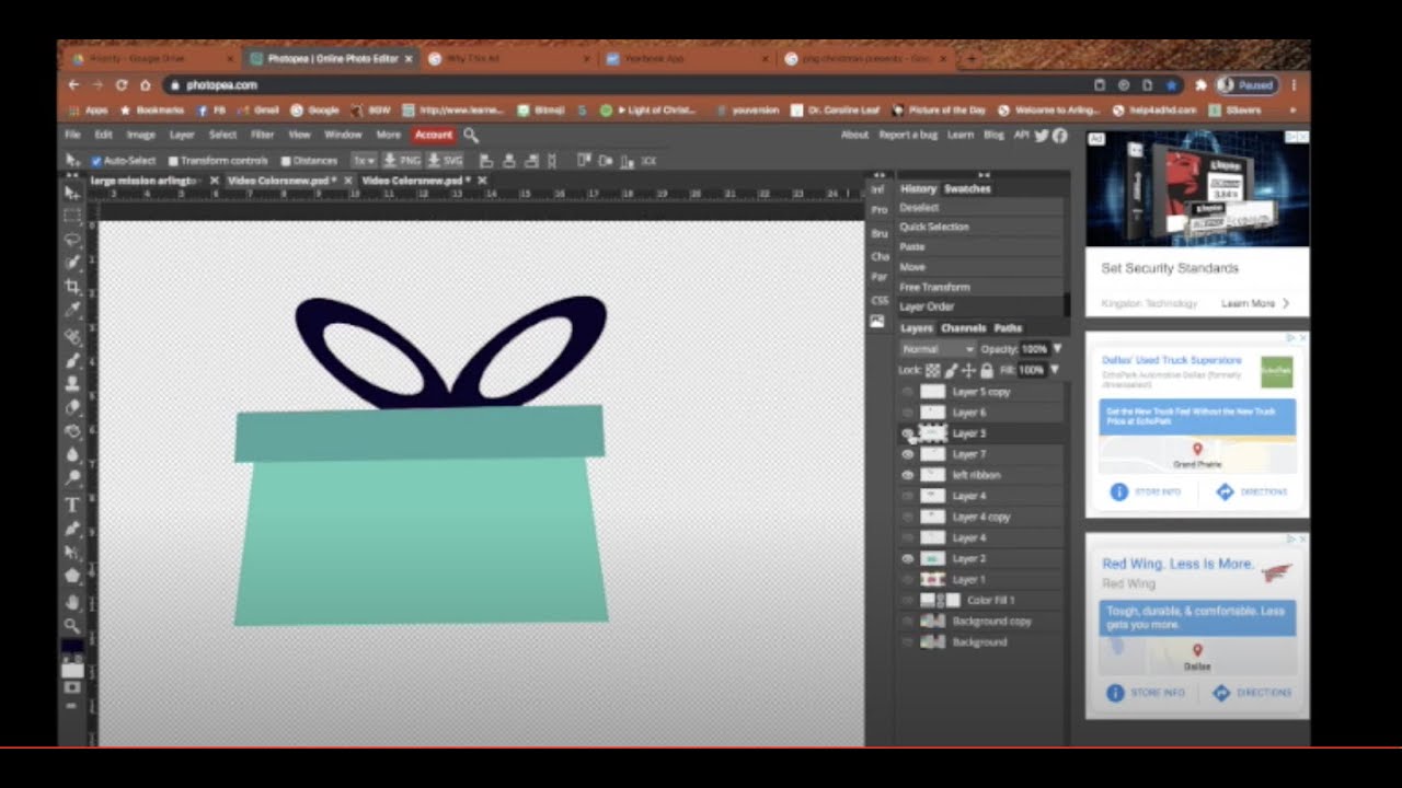 Present 7 3 Ellipse Select Tool for Bow - YouTube