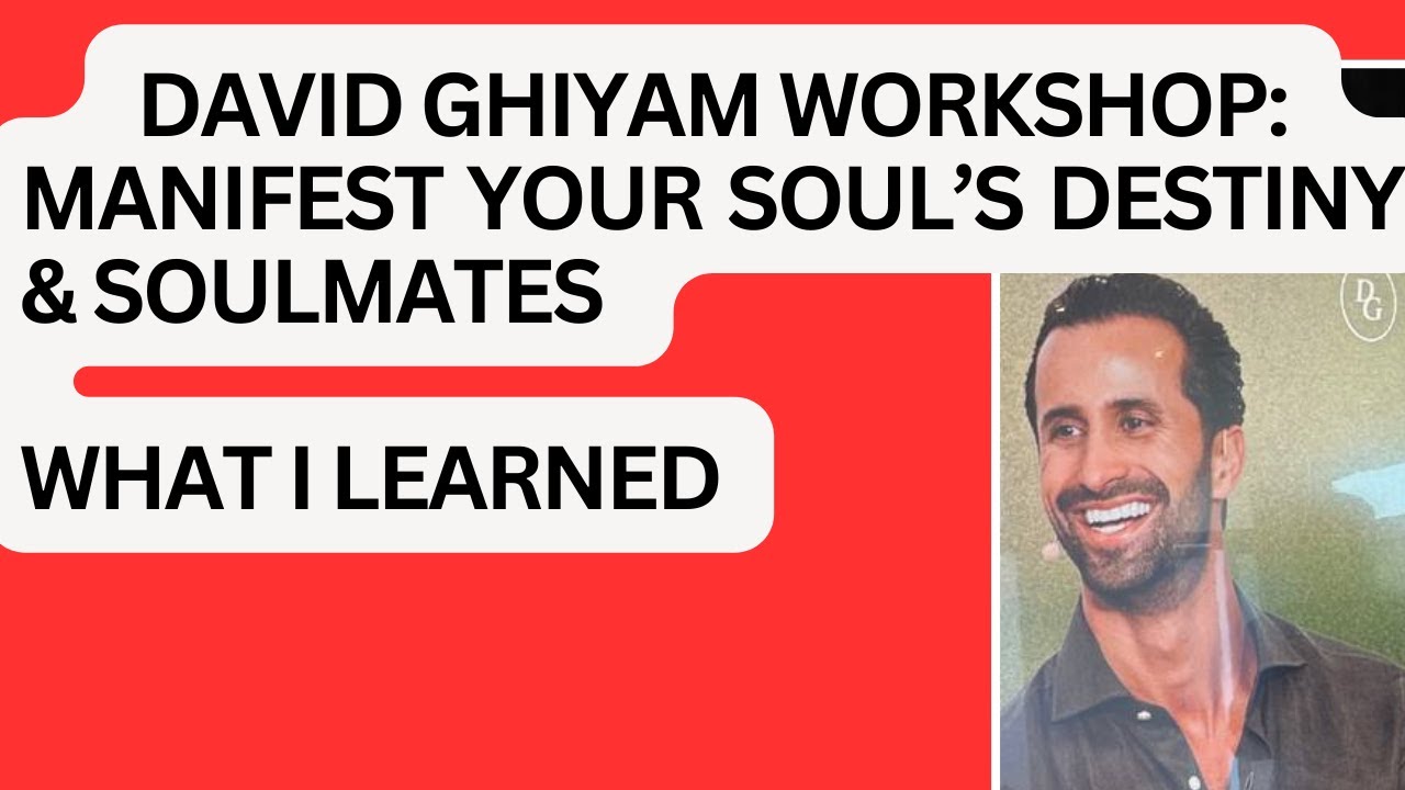 David Ghiyam Paris Workshop: Manifesting Your Soul’s Destiny ...