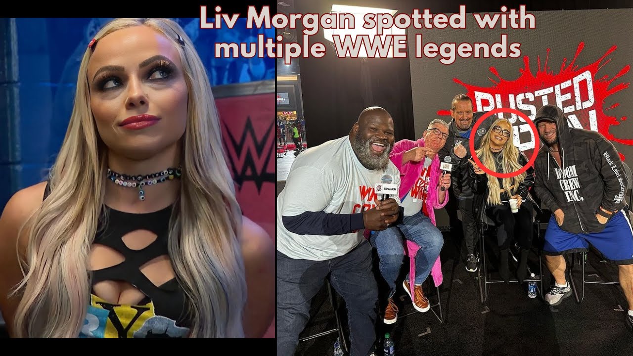 Liv Morgan spotted with multiple WWE legends | Liv Morgan at backstage ...
