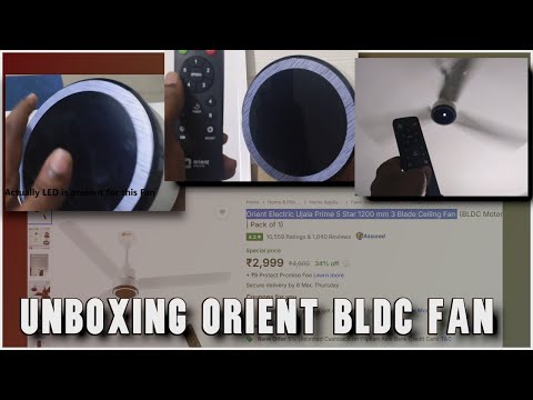 Unboxing and Working Of Orient Electric Ujala Prime 5 Star 1200 mm Ceiling Fan