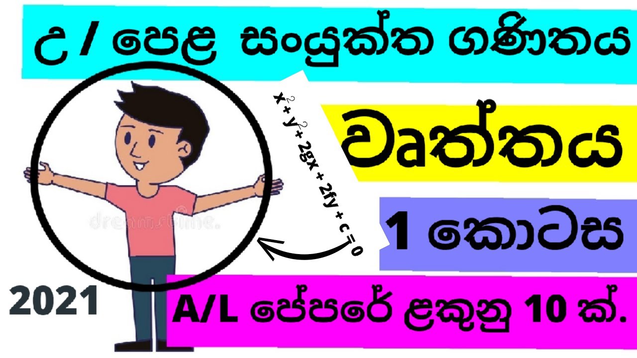 Circle sinhala part 1 / wruthaya / combined maths lessons sinhala / AL ...