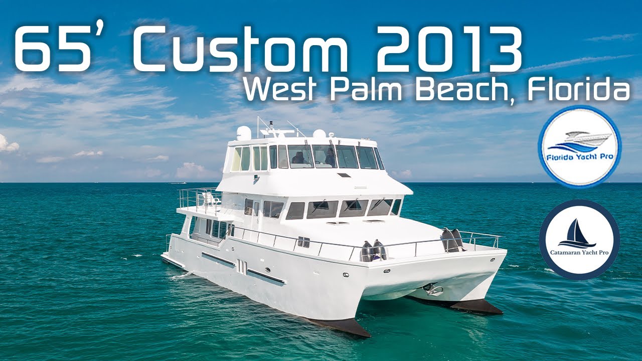 Custom Power Catamaran in Palm Beach Asking $2.9 Million - YouTube