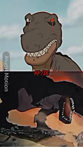 sharptooth vs red claw #edit #thelandbeforetime - YouTube