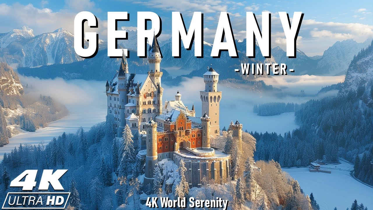 Winter in Germany 4K ️ Iconic Castles, Frosted Forests and scenic ...