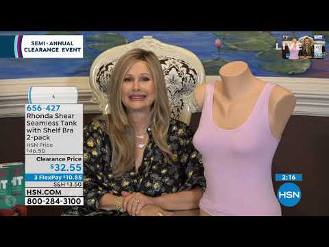 Rhonda Shear Seamless Tank with Shelf Bra 2pack