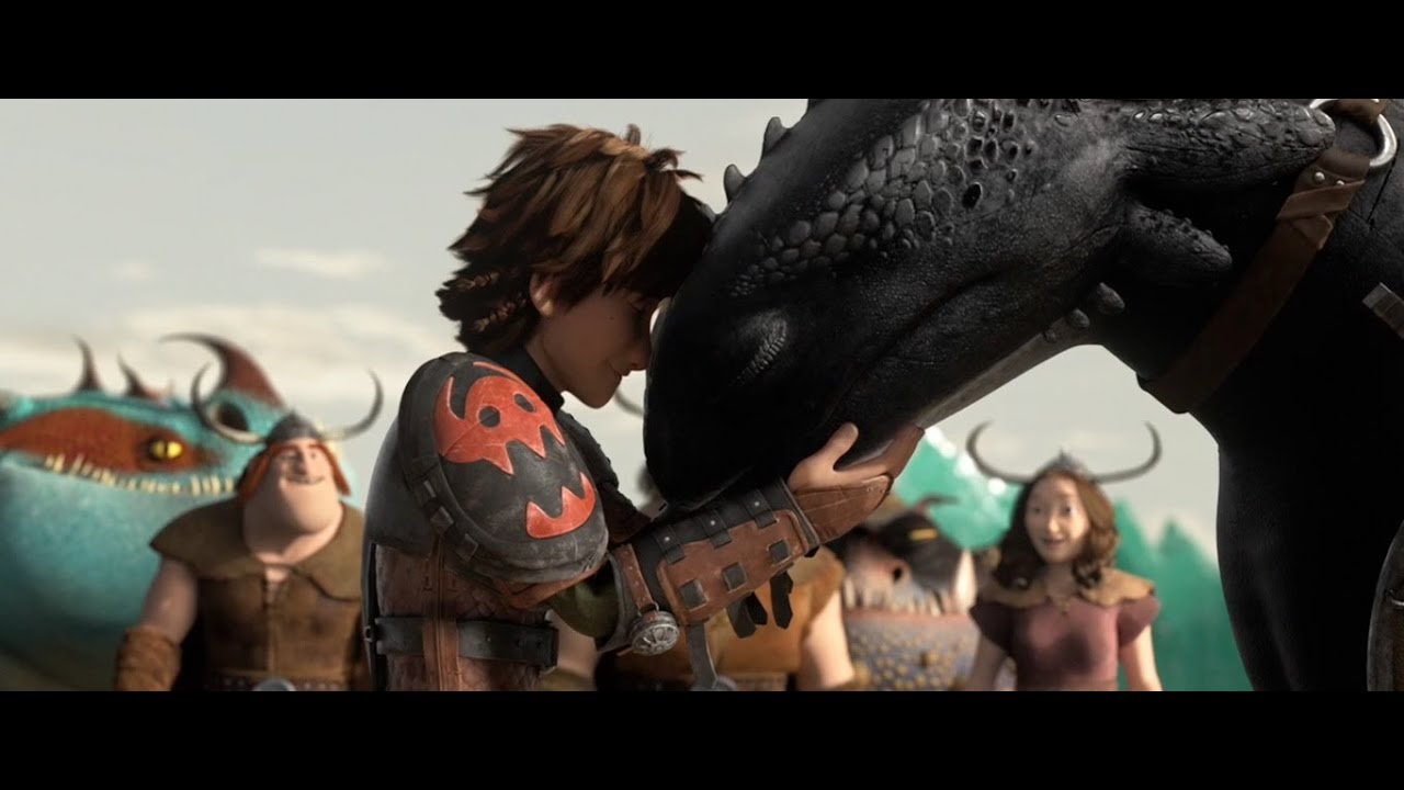 Hiccup and Toothless first meet - YouTube