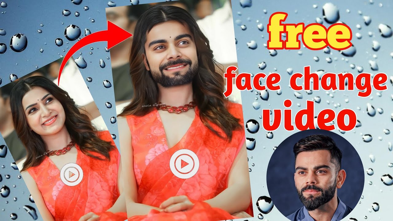 how to change face on video/video face swap/face change/ai animation ...