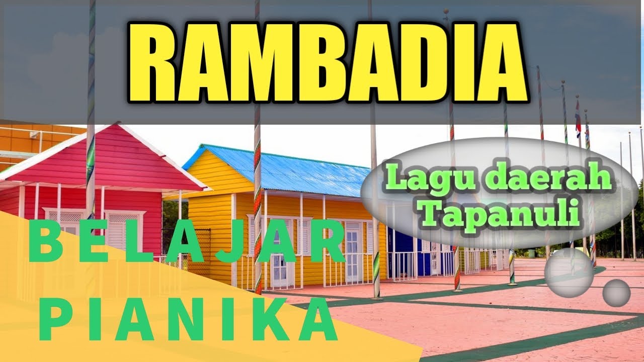 Belajar pianika mudah Rambadia Indonesian folk songs - YouTube