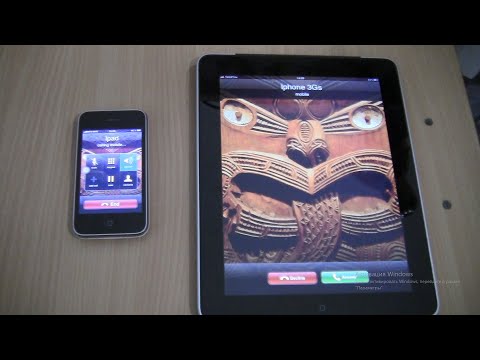Incoming call & Outgoing call at the Same Time ipad+Iphone 3Gs White