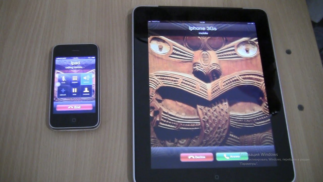 Incoming call & Outgoing call at the Same Time ipad+Iphone 3Gs White ...