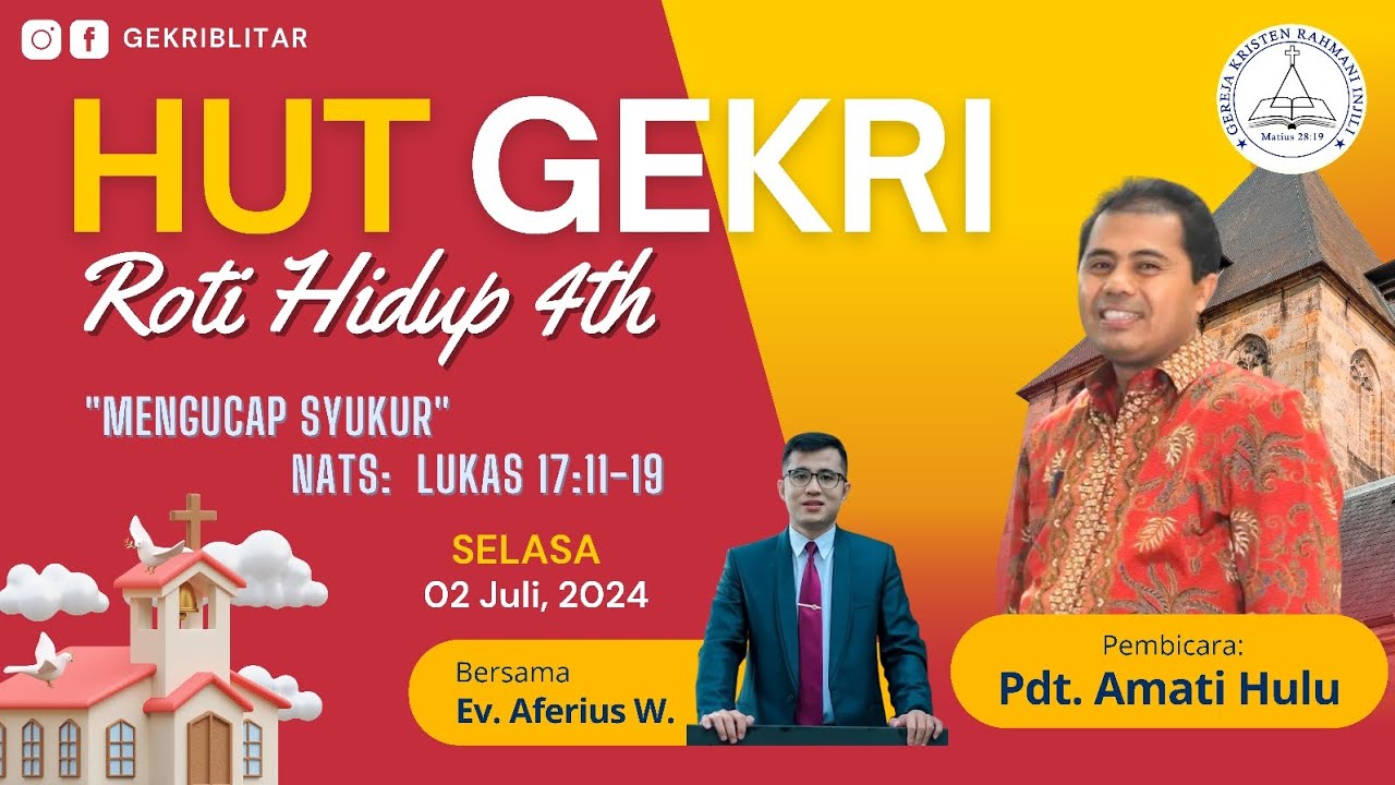 HUT GEKRI ROTI HIDUP KE 4th - YouTube