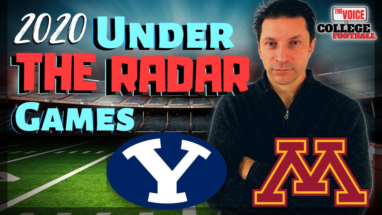 2020 COLLEGE FOOTBALL UNDER THE RADAR GAMES - YouTube