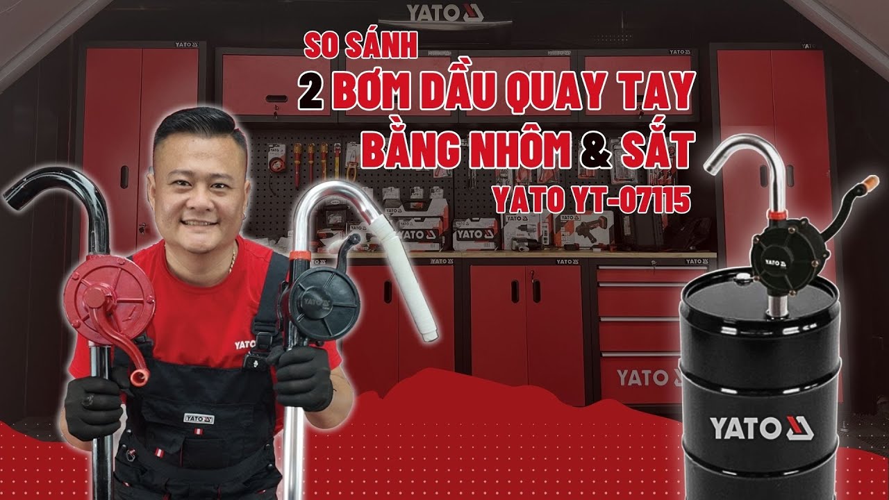 Bí quyết chọn mua bơm dầu quay tay hiệu quả | Yato YT-07115 | Yato ...