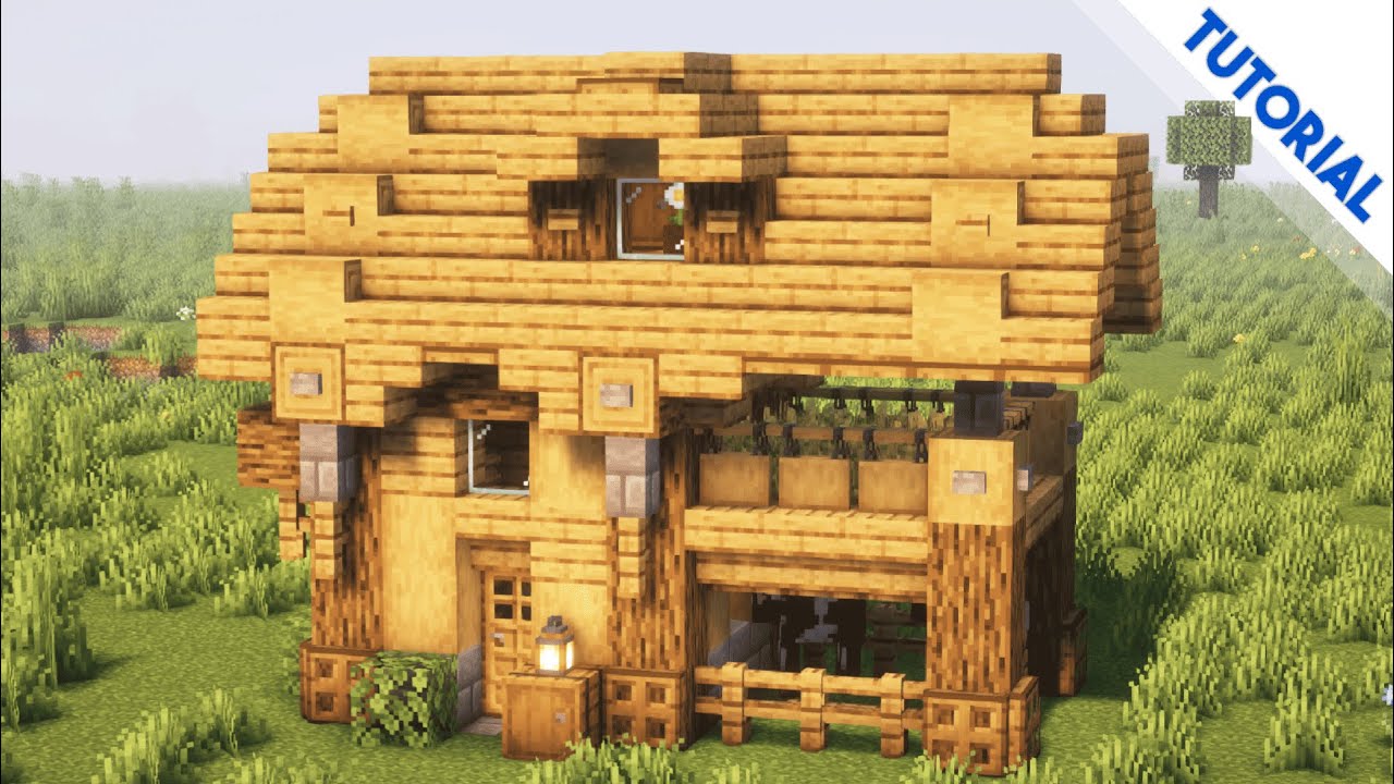 Cozy Oak Starter House (Minecraft Tutorial) - YouTube