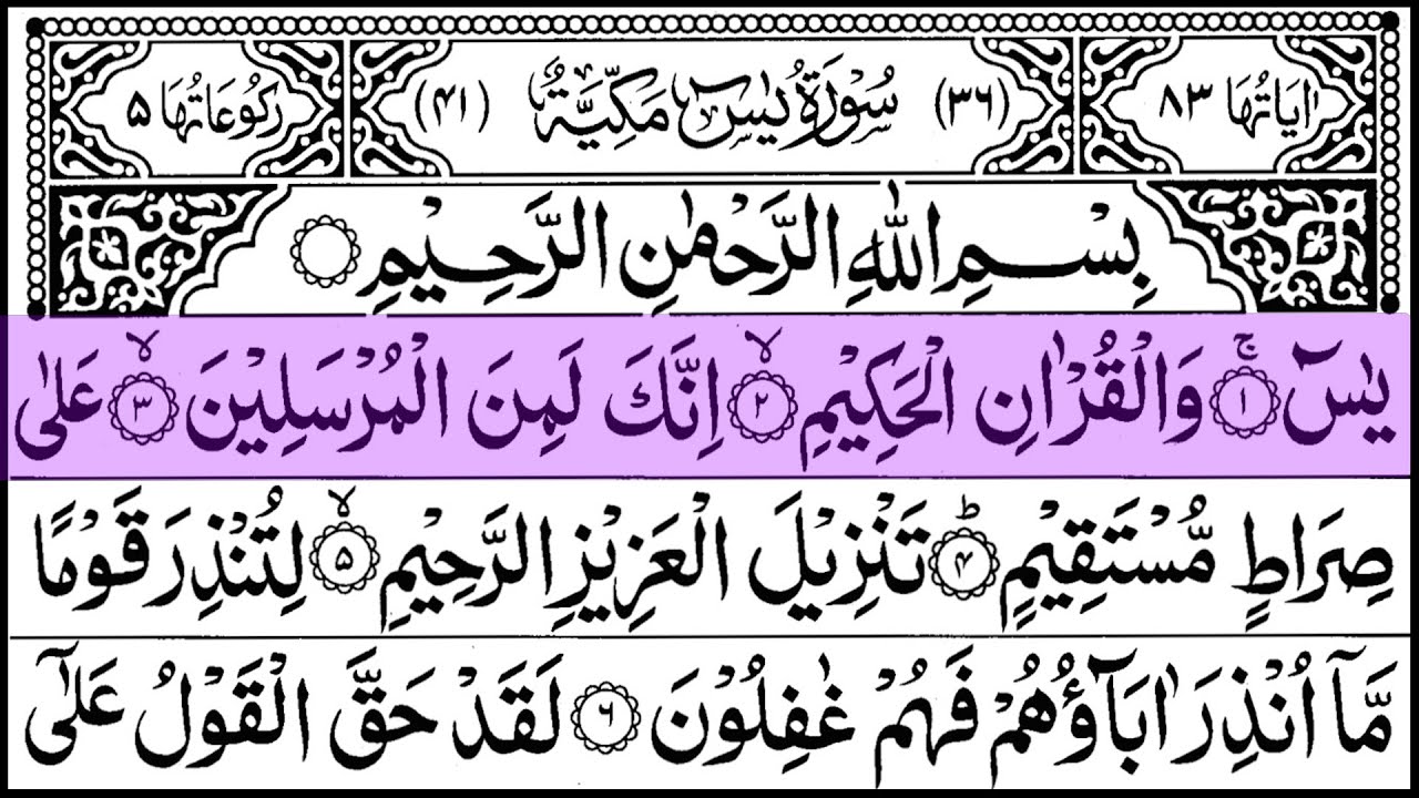 Surah Yasin (Yaseen) | Most Beautiful Recitation By Sheikh Ismail ...
