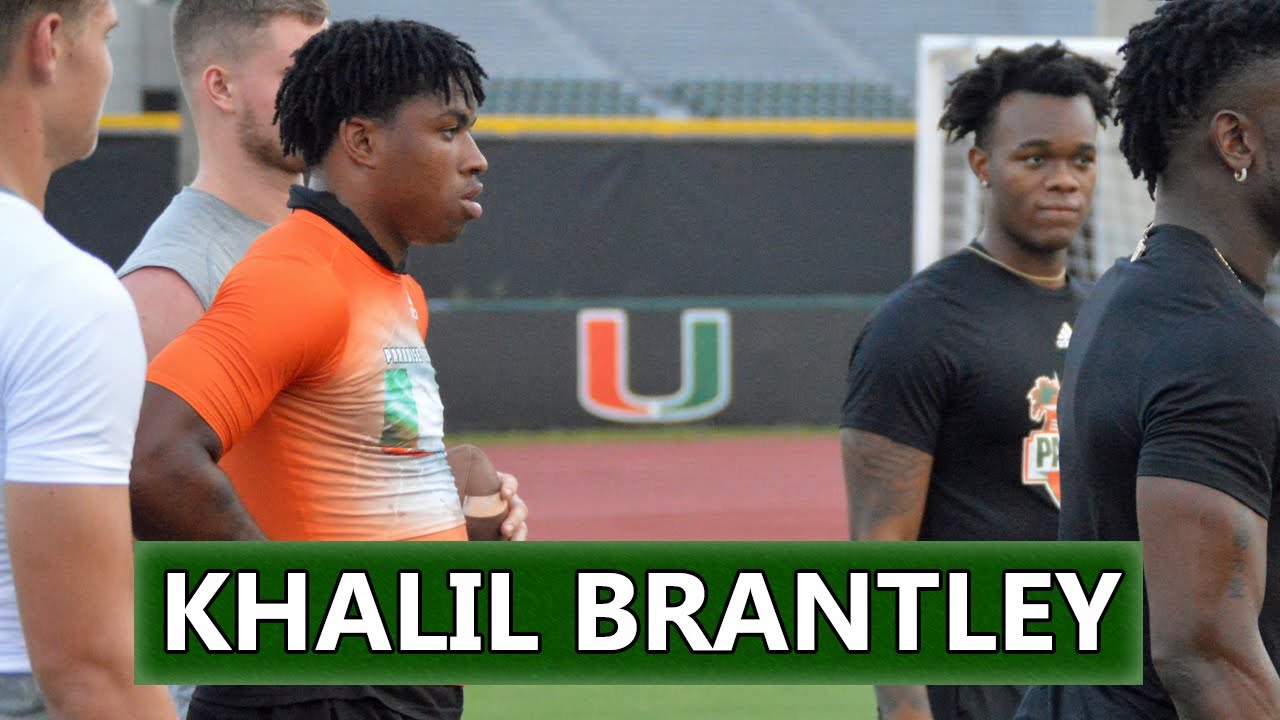 Northwestern 2021 TE Khalil Brantley at Paradise Camp - YouTube