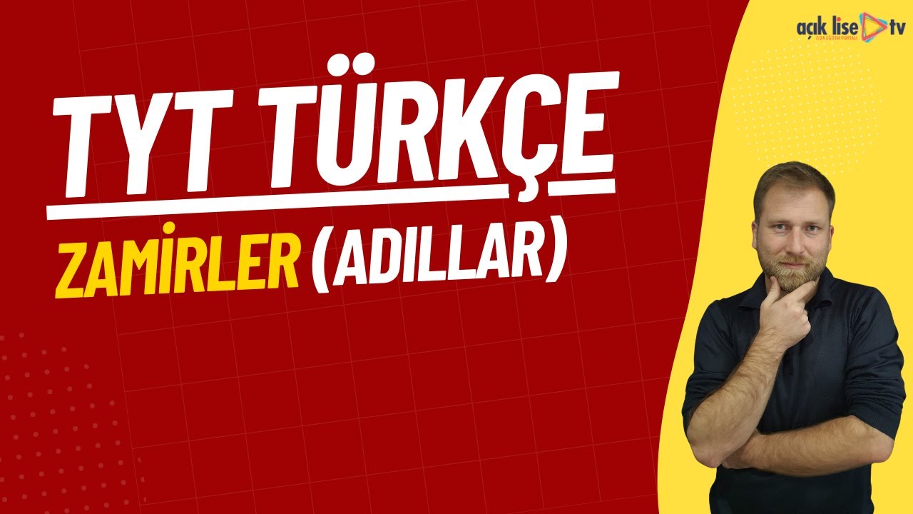 8) TYT Türkçe - Zamirler Adıllar - YouTube