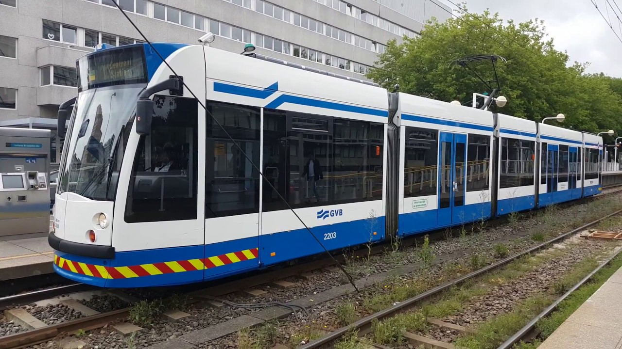 GVB Amsterdam C2A Tram 5 en S2 Metro 51 vanuit De Boelelaan/VU - YouTube