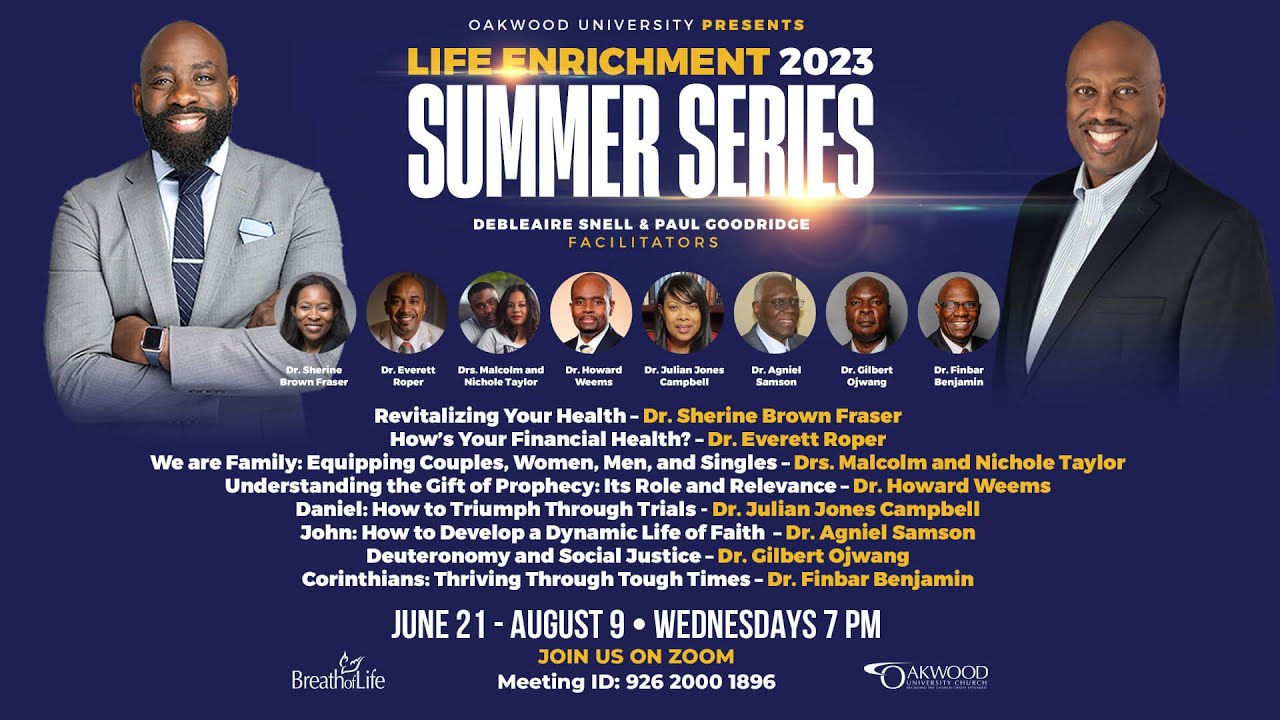 Life Enrichment Summer Series Starts Tonight! - YouTube