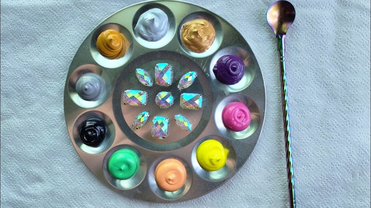 How mix to create a new colours,mixing colours acrylic, satisfying ...