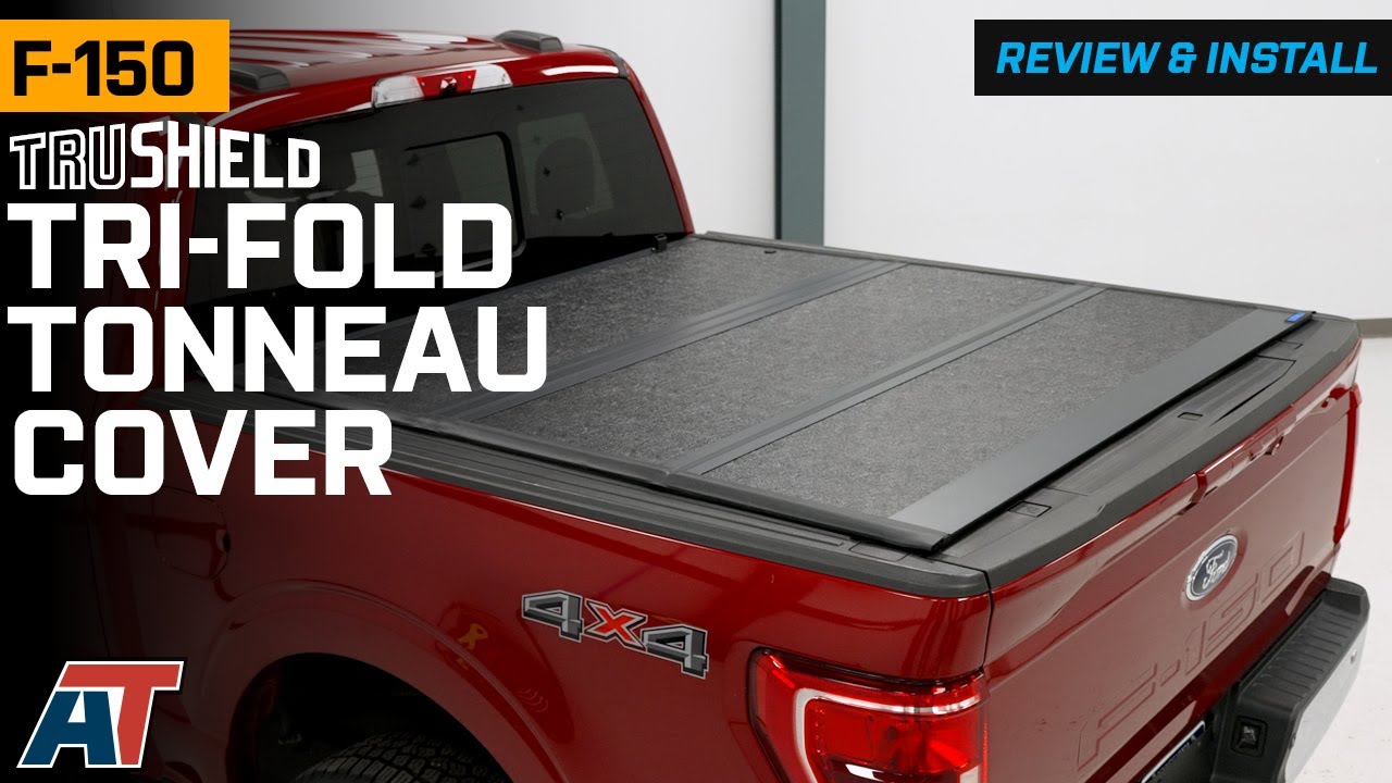 2015-2025 F-150 TruShield Low Profile Hard Tri-Fold Tonneau Cover ...