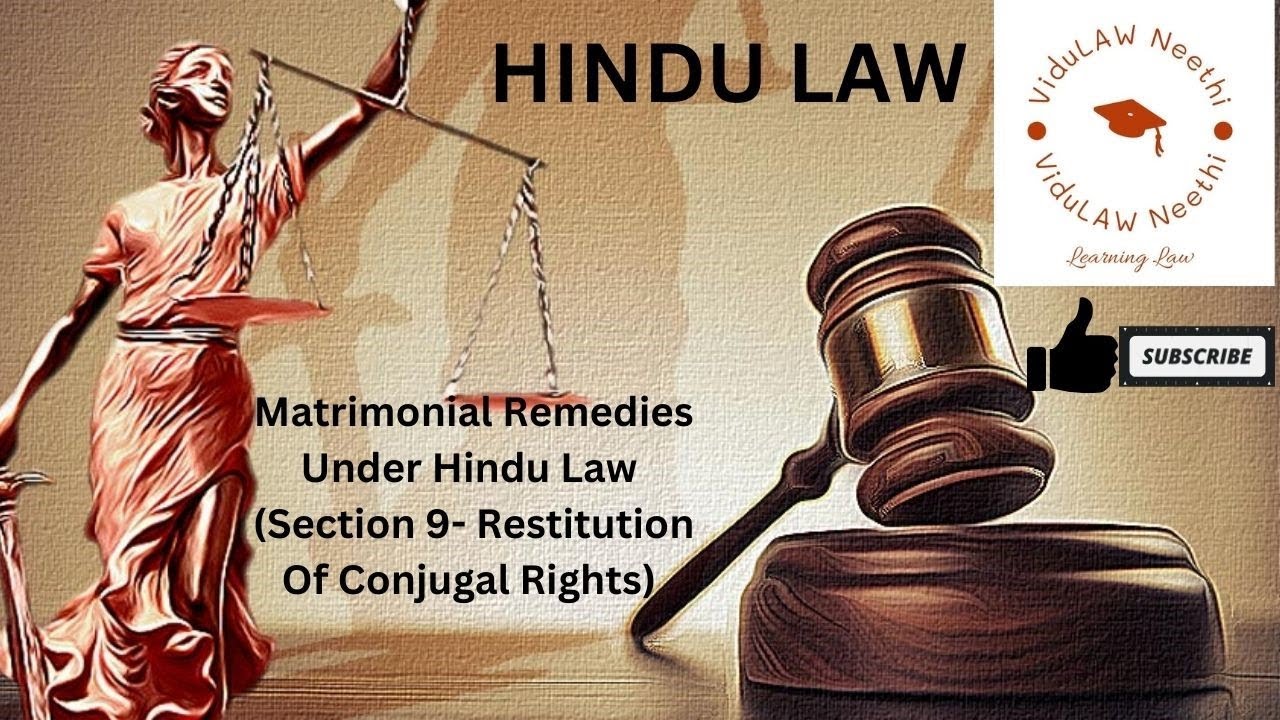 Matrimonial Remedies under Hindu law - Section -9 - YouTube