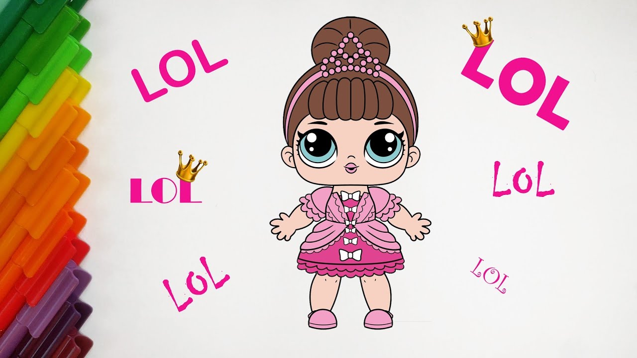 Draw LOL Doll with Me | Easy Drawing Tutorial for Kids - YouTube