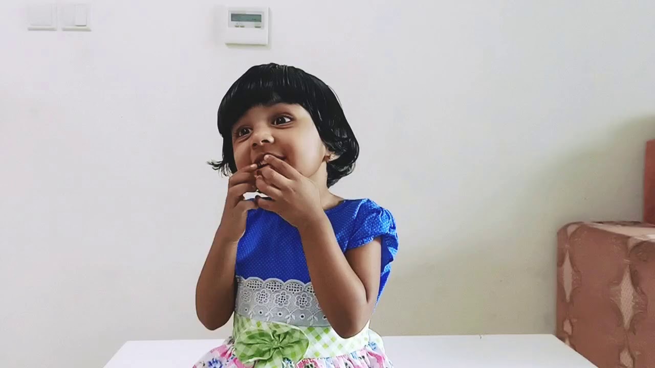 Zainab baby says chubby cheek rhymes - YouTube
