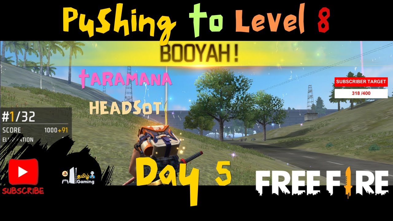 Battle Royale Ranked Day 5 Free Fire PS5 Tamil Gaming | FreeFire Max # ...