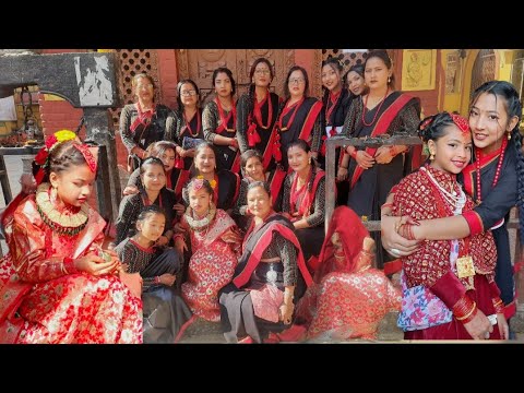 gufa nikaleko 🥰[newari culture] sari lagauna namanera nani ekdom royo 😭 ...