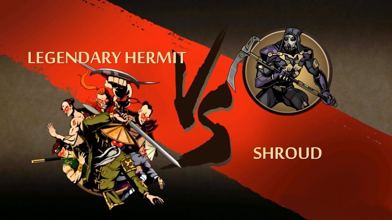 Legendary Hermit vs shroud Final Fight shadow fight 2 - YouTube