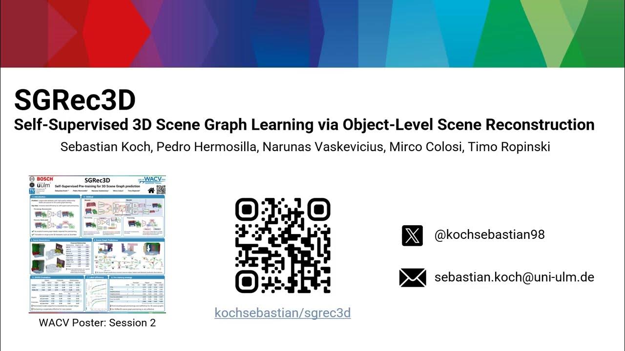 SGRec3D: Self-Supervised Pre-training for 3D Scene Graph prediction | WACV 2024 - YouTube