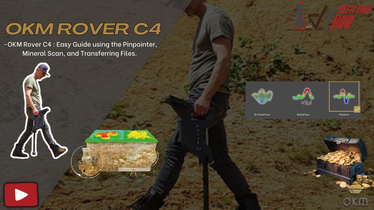 OKM Rover C4: Easy Guide | Mineral Scan, Pinpointer , Transfer Files TRAINING Part 4 | Detectprs ...