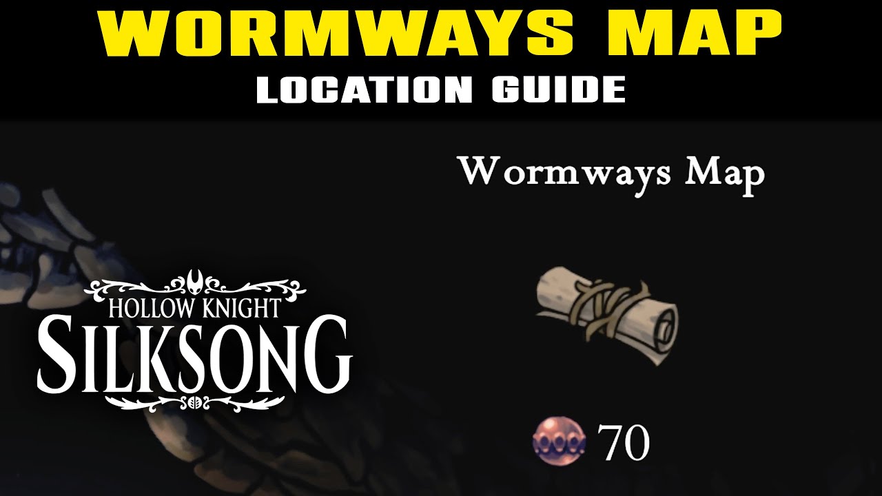 WORMWAYS Map Location in Hollow Knight Silksong | SHAKRA Location ...