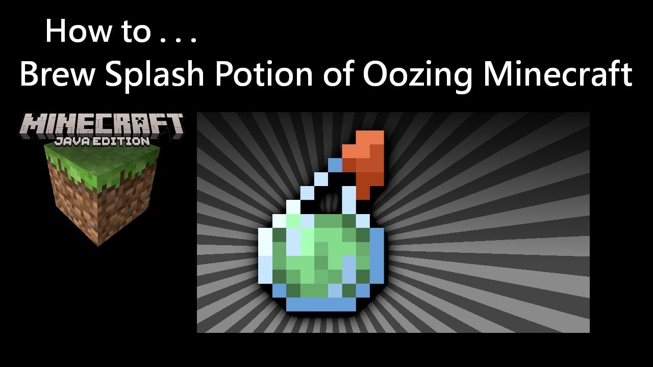 How To Brew Splash Potion of Oozing Minecraft Java - YouTube
