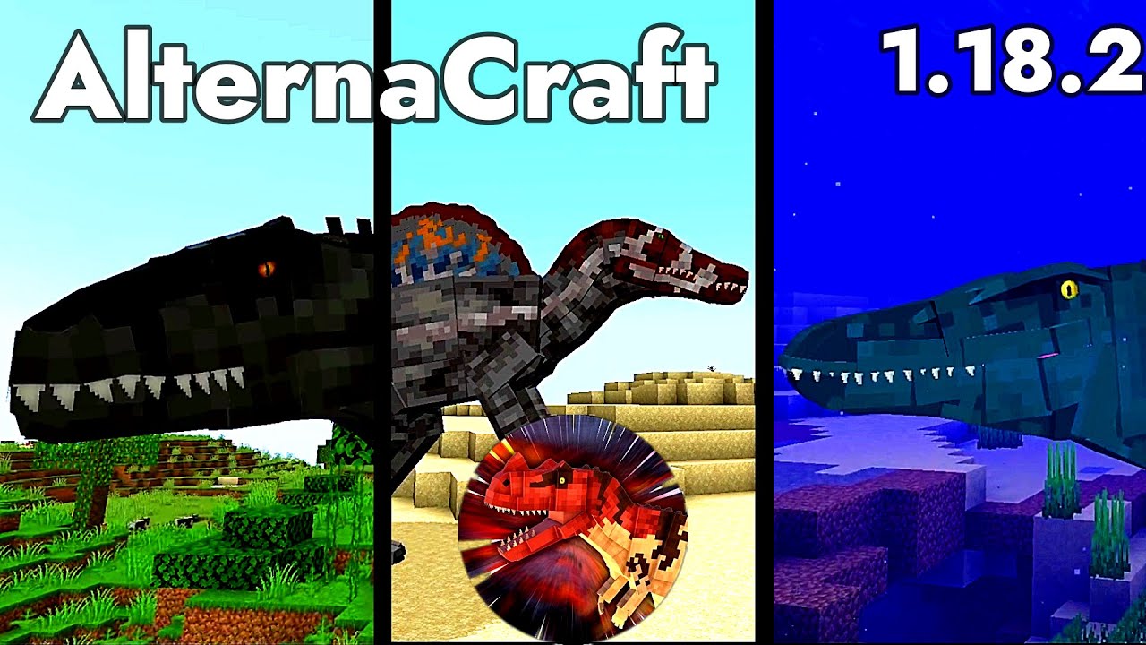 El MEJOR MOD de DINOSAURIOS | AlternaCraft | Review Completa | TODOS ...