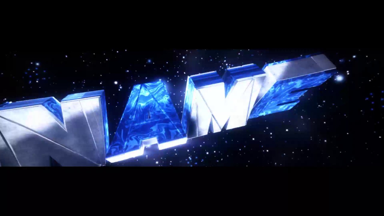 insane blue space intro template (free to download) - YouTube