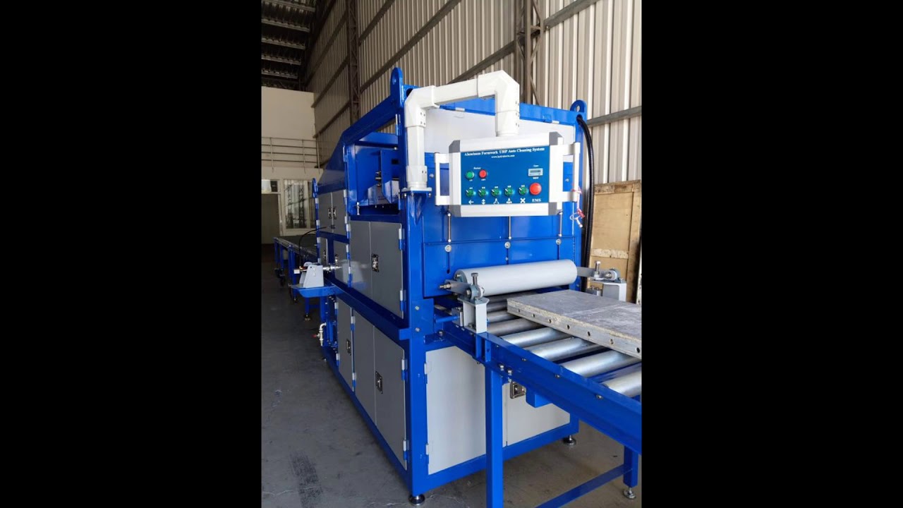 4.0-2 Aluminum Formwork Auto Cleaning System 21011704 - YouTube