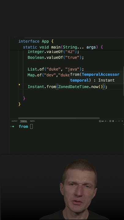 The "from" vs. "valueOf" vs. "of" Patterns / Conventions #java #shorts #coding #airhacks - YouTube