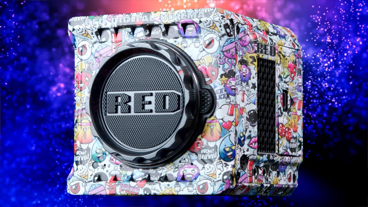 AlphaGVRD Sticker Bomb Camera Skin On The RED KOMODO - YouTube
