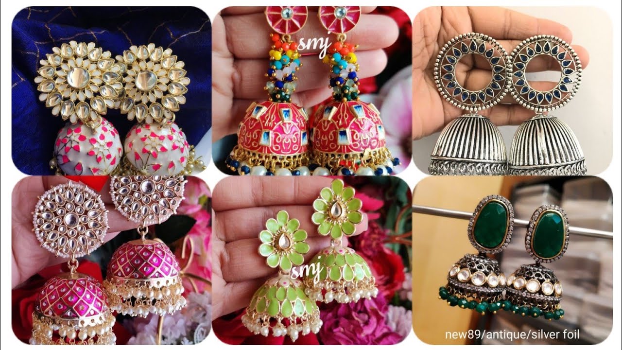 gold chandi bali earring design 2023//beautiful kan ka jhumka ka ...